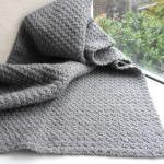 Afghan Blanket Crochet Lapghan Gray Throw Made To Order on Luulla