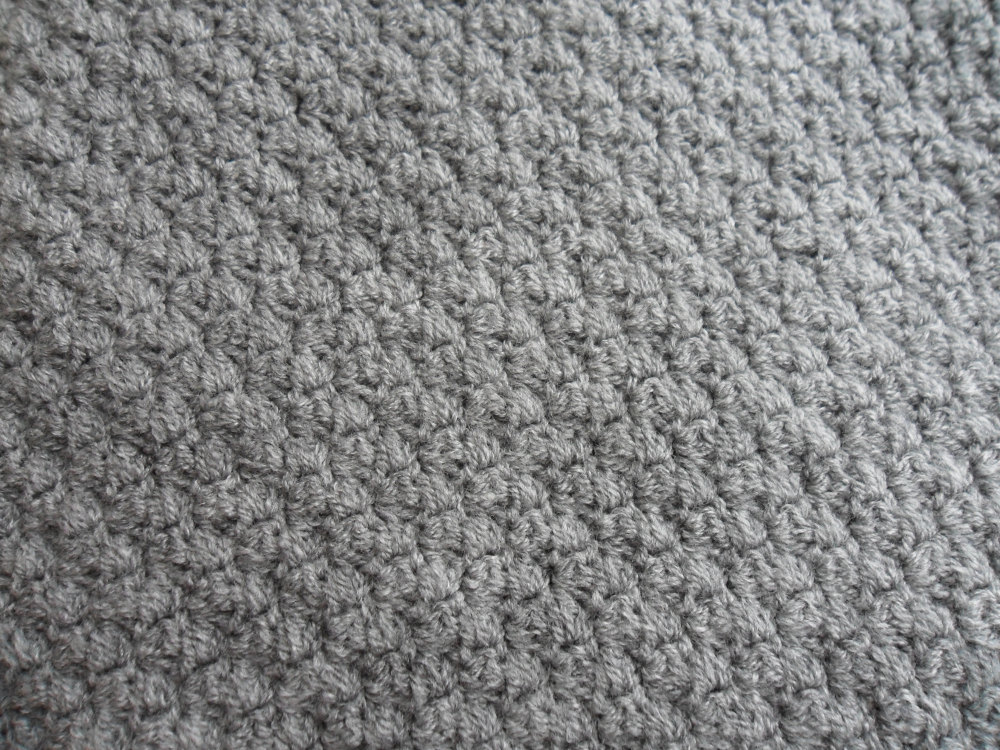 Afghan Blanket Crochet Lapghan Gray Throw Made To Order on Luulla